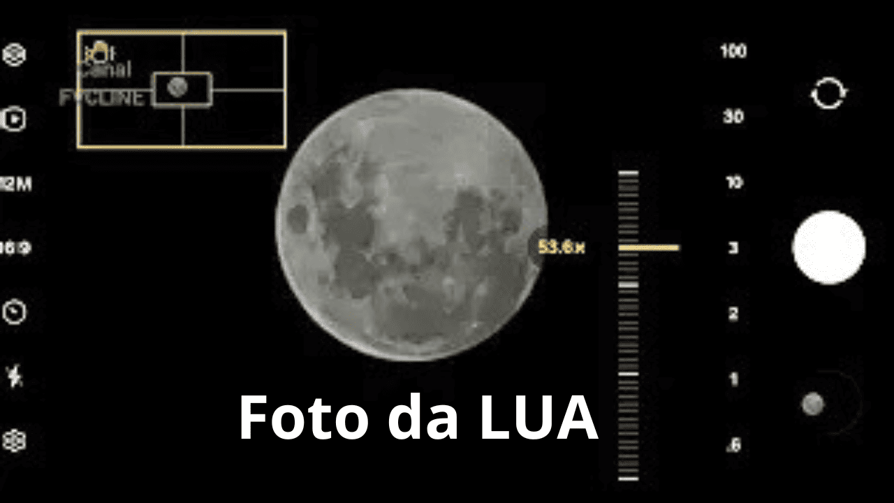 como tirar foto da lua com celular